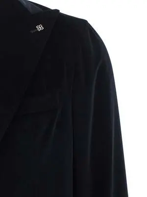 Tagliatore Single-breasted Jacket With Peak Revers In Wool Blend
