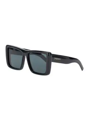 Saint Laurent Sunglasses 'sl 900' With Logo Lettering On Nylon Temples For - Black