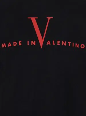 Valentino Garavani Cotton Crewneck Sweatshirt With Logo Print - Multicolor