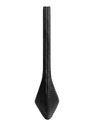 Bottega Veneta Intreccio Leather Shoulder Bag - Black