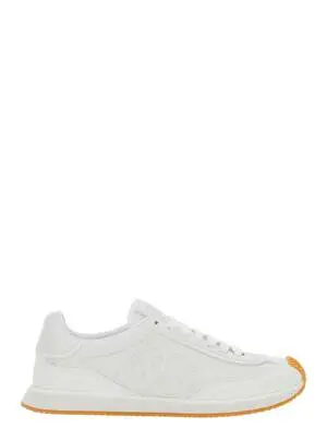 Dolce & Gabbana Leather Low Top Sneakers - White