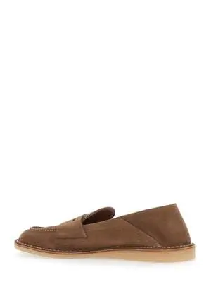 Dolce & Gabbana Florio Suede Loafers - Brown