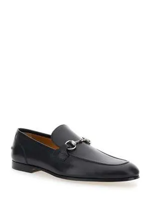 Gucci Leather Jordan Loafers - Black