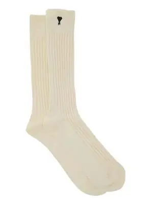 AMI Paris Set Of Three Socks With Adc Embroidery - Multicolor