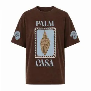 PALM COLLECTIVE Cockel Shell T-shirt - Brown
