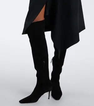 AQUAZZURA Vespera Suede Over-the-knee Boots