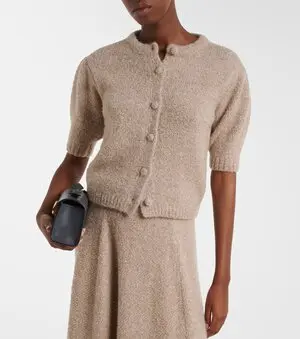 Agnona Cashmere, Silk, And Wool Cardigan