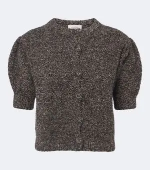 Agnona Cashmere, Silk, And Wool Cardigan - Brown