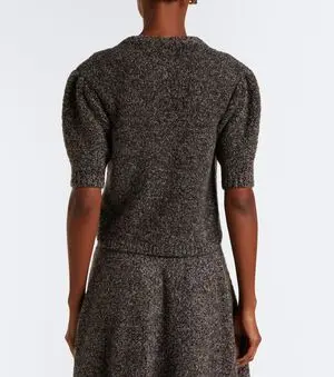 Agnona Cashmere, Silk, And Wool Cardigan - Brown