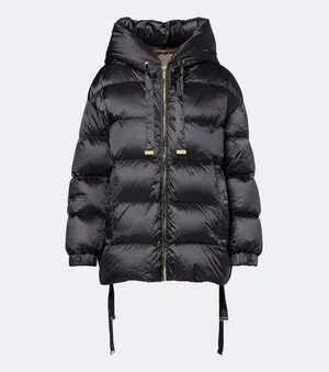 Max Mara Max Mara Hooded Down Jacket Grey