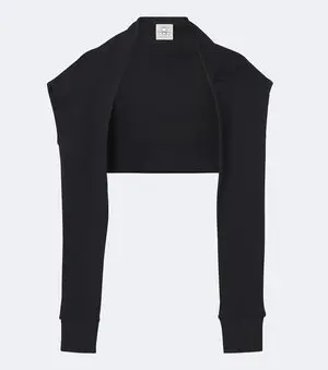 TOTEME Cotton Jersey Scarf - Black