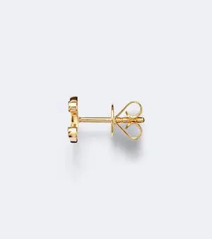 Sophie Bille Brahe Initial Petite C 18kt Single Earring With Diamonds