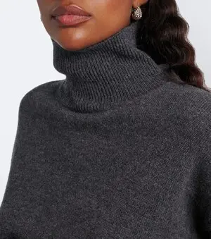RÓHE Draped Wool And Cashmere Turtleneck Sweater
