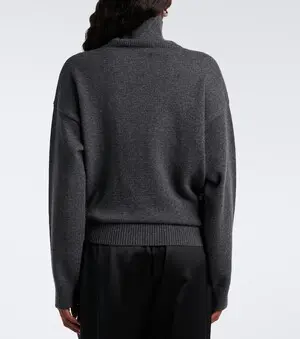 RÓHE Draped Wool And Cashmere Turtleneck Sweater