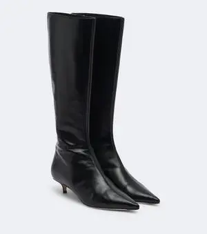 JIMMY CHOO Amis Leather Knee-high Boots - Black