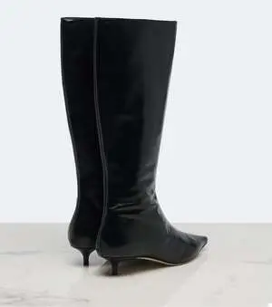 JIMMY CHOO Amis Leather Knee-high Boots - Black