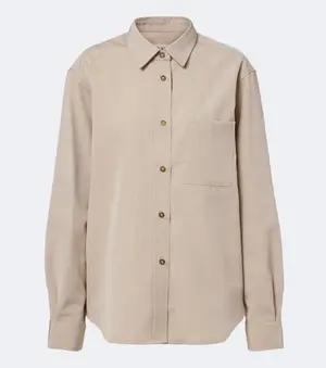 RÓHE Wool And Silk Shirt - Beige