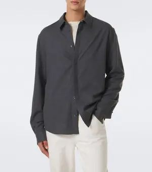 Gabriela Hearst Abbe Cotton And Cashmere Shirt