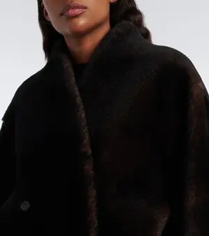 Loulou De Saison Catherine Reversible Shearling Jacket - Brown