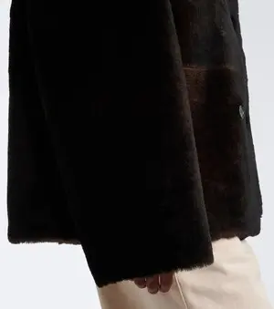 Loulou De Saison Catherine Reversible Shearling Jacket - Brown