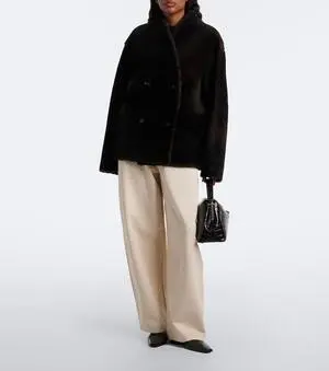 Loulou De Saison Catherine Reversible Shearling Jacket - Brown