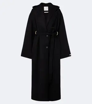 Sportmax Hooded Coat - Black