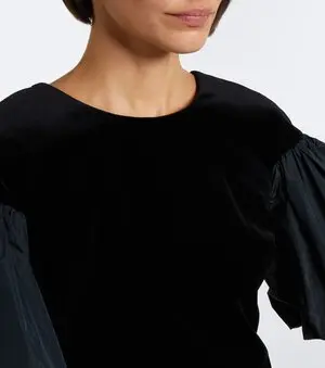 Max Mara Cotton Velvet Midi Dress