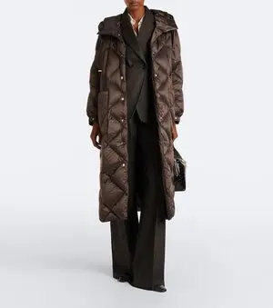 Max Mara Hooded Quilted Down Coat