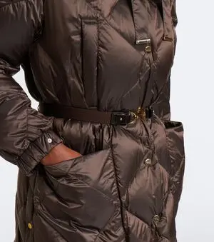 Max Mara Hooded Quilted Down Coat