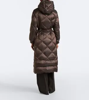 Max Mara Hooded Quilted Down Coat