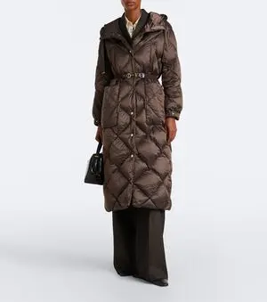 Max Mara Hooded Quilted Down Coat