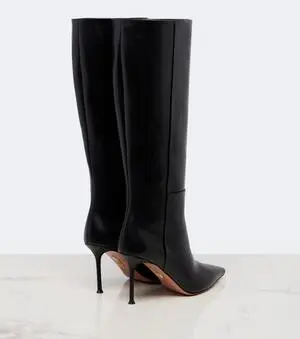 AQUAZZURA Harper Leather Knee-high Boots