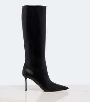 AQUAZZURA Harper Leather Knee-high Boots