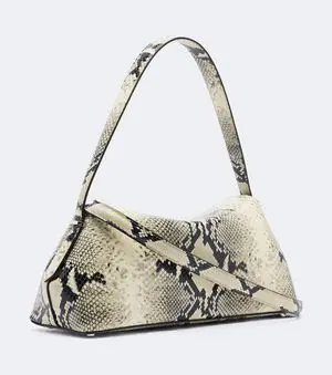 TOTEME T-lock Small Leather Shoulder Bag - Beige