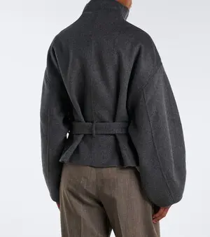 THE FRANKIE SHOP Onelle Reversible Wool-blend Wrap Coat