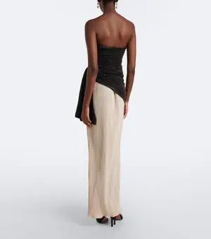Simkhai Laia Plissé Bustier Dress