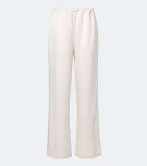 RÓHE Satin Wide-leg Trousers - White