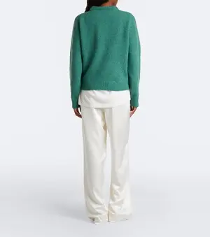 RÓHE Satin Wide-leg Trousers - White