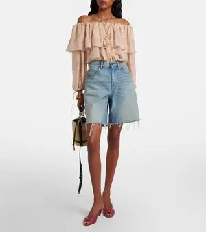Chloé Soleil Mini Raffia-effect Bucket Bag