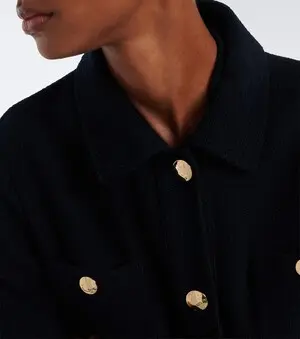 Max Mara Wool And Cotton-blend Jersey Jacket