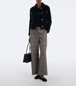 Max Mara Wool And Cotton-blend Jersey Jacket
