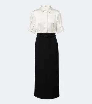 Simkhai Alvera Twill Midi Dress