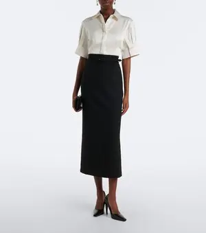 Simkhai Alvera Twill Midi Dress