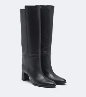 JIMMY CHOO Caly Leather Knee-high Boots
