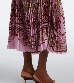 La DoubleJ Kells Pleated Turtleneck Maxi Dress