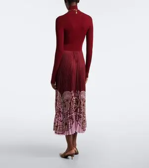 La DoubleJ Kells Pleated Turtleneck Maxi Dress