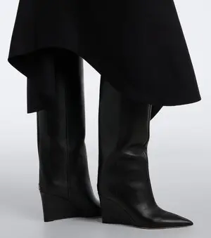 JIMMY CHOO Blake Leather Knee-high Boots