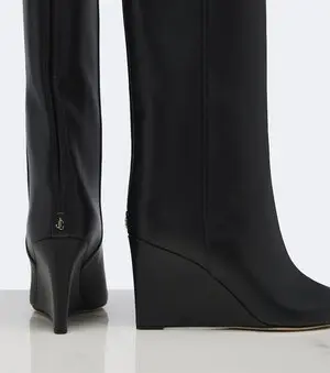 JIMMY CHOO Blake Leather Knee-high Boots