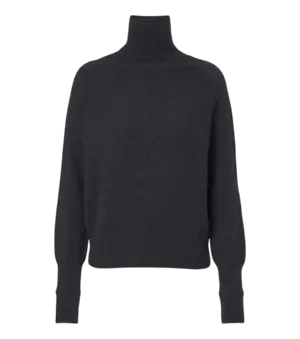Victoria Beckham Wool Turtleneck Sweater - Grey