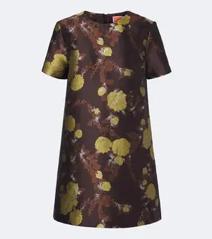 La DoubleJ Devon Floral Jacquard Minidress